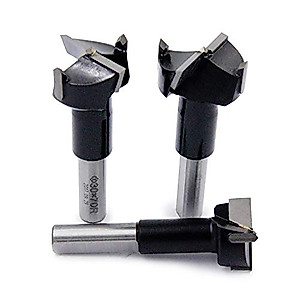 TIDEWAY Forstner Drill Bits 30mm Dia 10mm Shank, Auger Opener, Woodworking Hinge Hole Drilling Boring Bit Cutter,Brad-Point Drill Bits for DIY