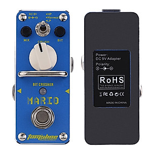 AMO-3 Mario Bit Crusher Electric Guitar Effect Pedal Mini Single Effect with True Bypass