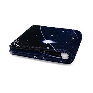 Solar System Throws Blankets for Couch Plush Throw Blankets Soft Cozy Blanket Fleece Throw Blanket Couch Blanket Reversible Bed Throw TV Blanket Comfort Caring Gifts (color1, 50"x60")