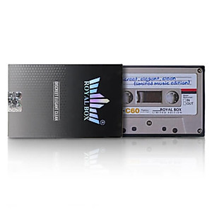 Generic Original Black Royal Box Cassette Black 8 Compartment Snuff Wallet Box with Built in 3"" Metal Alloy Straw