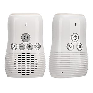 Audio Baby Monitor, 2.4GHz Wireless Audio Baby Monitor, Two Way Intercom Baby Care Monitor with Night Light 100‑240V (US Plug)