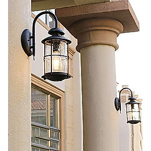 Outdoor wall light American Waterproof Outdoor Courtyard Home Door Garden Balcony Wall Sconce Outdoor Simple Corridor Villa Aisle Aluminum Wall Light E27 Lawn Wall Hanging Lamp Hanging Wall Mount Ligh