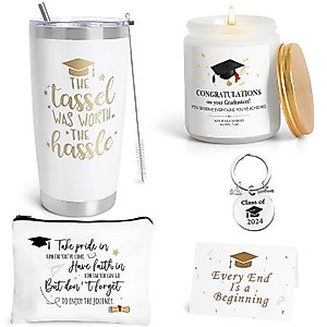 UAREHIBY Graduation Gifts for Her 2024,20 OZ Wine Tumbler Graduation Gifts for Senior College,Funny Graduation Gifts for Him,Congratulations Gifts for Nephew Niece Brother Sister Son Daughter