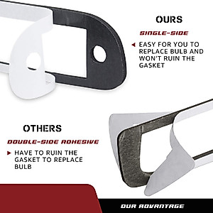 RUXIFEY 3rd Third Brake Light Gasket Seal Compatible with Ford F250 F350 F450 F550 Super Duty 1999 to 2016 High Mount Stop Lamp Assembly