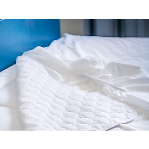 Gilbin, Quilted Cot Size Mattress Pad, 30 x 75 (White, Cot Size 30"x75")
