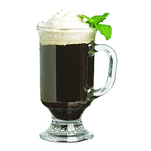 Anchor Hocking 8-oz Irish Set of 12 Coffee Mug Set, 12 Count (Pack of 1), Crystal Clear Glass