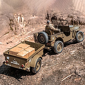 Fms Rochobby M100 Trailer for 1/12 1941MB Vehicle with Hook