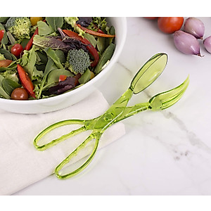 HIC Harold Import Co HIC Harold Import Co. Salad Tong, Hinged, 11.5-inch, green