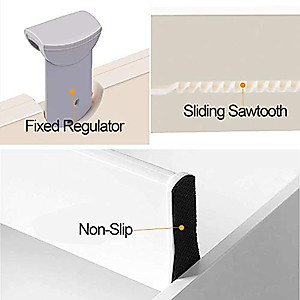 TREE.NB Drawer Dividers Organizer Closet Storage Drawer Organizers Adjustable Separators 4" High Expandable from 11-17" for Kitchen, Bedroom (4 Packs)