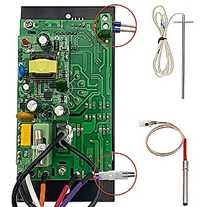 Replacement for Traeger Digital Controller kit, Compatible with Traeger Pellet Wood Pellet Grills, with 7" RTD Temperature Sensor and Igniter Hot Rod Kit