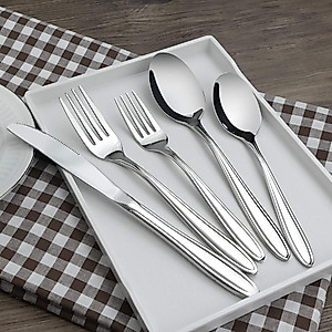 Jekiyo 18/10 Stainless Steel Flatware Sets, Heavy Duty Silverware 30-Piece