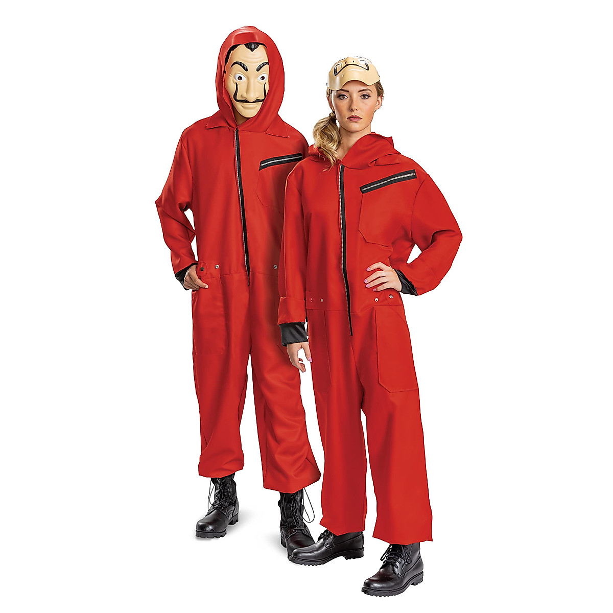 Disguise mens Money Heist Costume, Official Unisex Red Money Heist Jumpsuit for Adult Sized Costumes, As Shown, Men s Size Medium 38-40 US