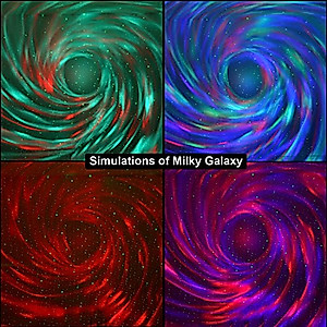 Galaxy Projector Star Lights Projector, NEWITEE Star Ceiling Night Light Projector with Bluetooth Speaker and Remote Control Barred Spiral Galaxy Projector for Bedroom Home Room