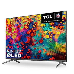 TCL 65-inch 6-Series 4K UHD Dolby Vision HDR QLED Roku Smart TV - 65R635, 2021 Model