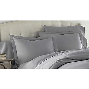 Sterling Creek 3-Piece 100% Viscose Derived from Bamboo Duvet Cover Set Oversized King, Light Gray - Silky Smooth Buttery Soft Cooling Duvet Cover for All Season