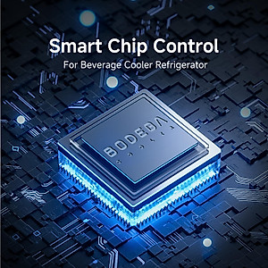 BODEGACOOLER 24 Bottle Mini Fridge for Bedroom, Compressor Wine Cooler Refrigerator for Home and Kitchen, Wine Cooler with Digital Temperature Control & Double-layer Glass Door for Wine, Champagne.