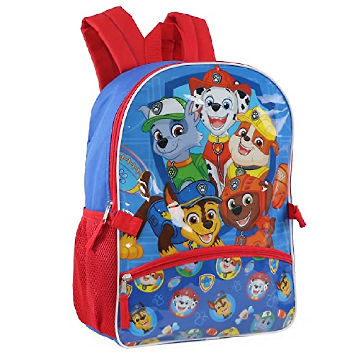 Nickelodeon Boys' Paw Patrol Backpack with Lunch (Light Blue/Red)