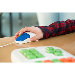 Clevy Kids Mouse - Colorful Ergonomic USB Computer and Laptop Kids Mouse for School and Home Computer Use - Wired Children Friendly - Compatible with Windows, macOS, Chromebook