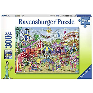 Ravensburger Fun at The Carnival - Engaging 300 Piece Jigsaw Puzzle for Kids | Unique Piece Design | Anti-Glare Surface | Perfect Skill-Building Game for Toddlers and Kids | Model Number: 13231