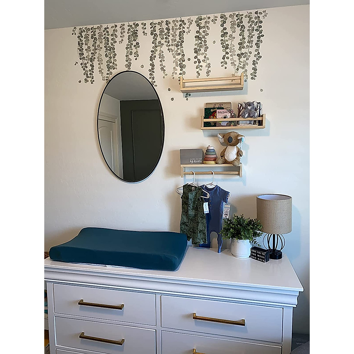 Gneric Floating Shelves for Wall, Burlywood Nursery Book Shelves, 15.7 inch Kids Bookshelf, Wall Shelves for Living Room Bedroom Decor,Kitchen Spice Rack,Bathroom Storage Rack(4 Pack)