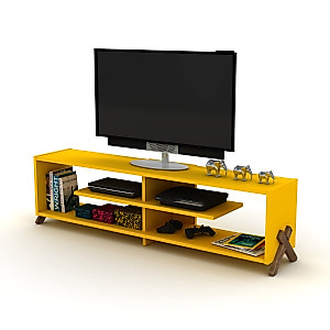 Homedora DiscountWorld Kayle TV Unit Yellow Entertainment Center, TV Stands