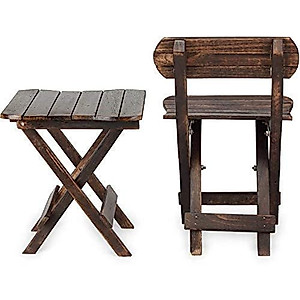 Foldable Wooden Stool cum Table & Chair Set for Kids