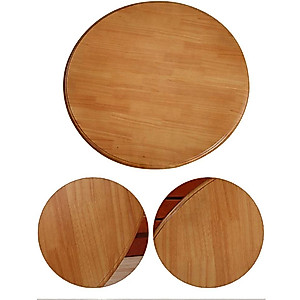 Lazy Susan Turntable, Wooden Kitchen Serving Plate Round Rotating Tray for Hotel Restaurant Family Kitchen, Dining Table Centerpiece/Wood (Size : 60cm/23.6in)