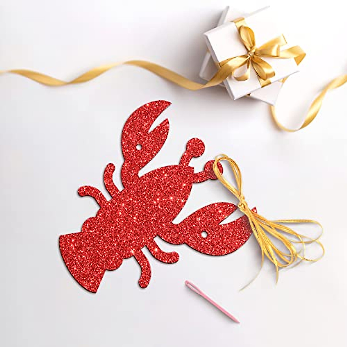 Halawawa Black Glitter She Found Her Lobster Banner - Bridal Shower/Bachelorette/Naughty Wedding/Engagement Party Decorations - Funny Friends Theme Bachelorette, Bridal Shower Party Decor