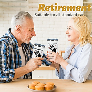 Icesip 20oz Funny Retirement Tumbler - Leakproof Stainless Steel Cup with Lid & Straw - Best Retirement Gift for Women, Men, Coworkers, Boss, Nurses, Doctors, Mom, Grandma