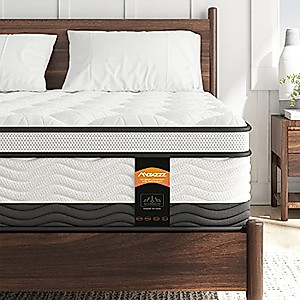 Maxzzz King Mattress in a Box 14 Inch Bamboo & Gel Infused Memory Foam Pocket Spring Hybrid Mattress - Medium Firm - Pressure Relief - Made in USA - CertiPUR-US Certified