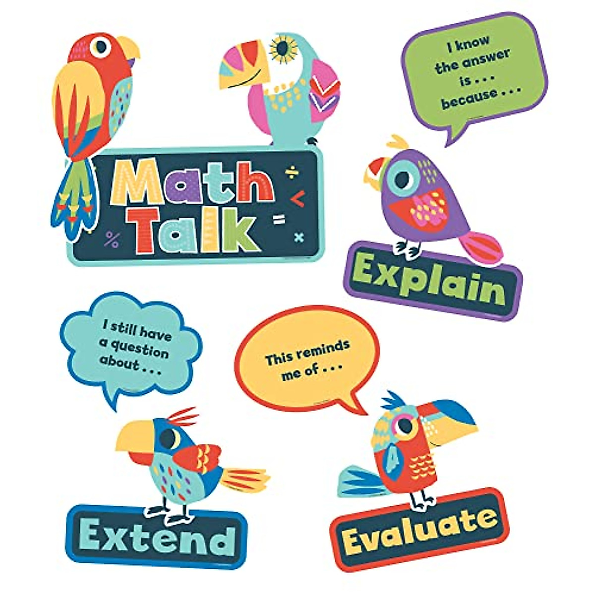 Math Talk Mini Bulletin Board Set