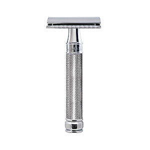 Edwin Jagger DE89KN Safety Razor with Knurled Effect Handle