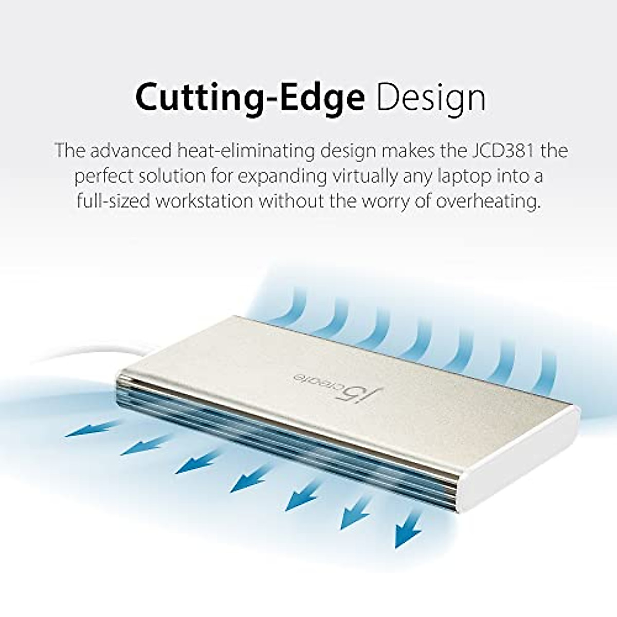 j5create USB-C Mini Dock- Type C Hub with 2X HDMI, 2X USB 3.0, Ethernet, Power Delivery 2.0 (JCD381)