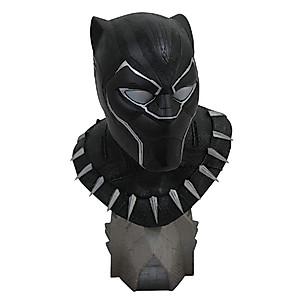 Diamond Select Toys Legends in 3-Dimensions: Black Panther Movie 1: 2 Scale Resin Bust, Multicolor