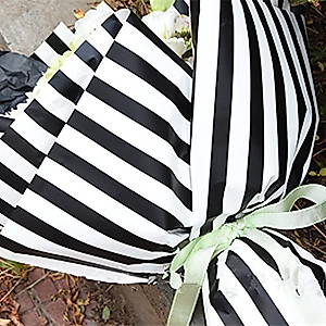 BBJ WRAPS Flower Wrapping Paper Floral Bouquet Wraps for Gift Packaging 20 Sheets 23.6x23.6 Inch (Black)