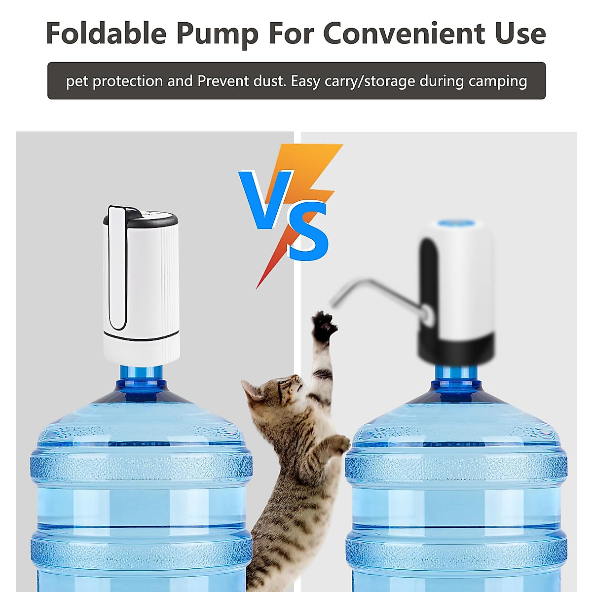Selitofafa Drinking Water Dispenser - Water Cooler Dispenser - Portable Water Bottle Pump for Camping or Family and Office