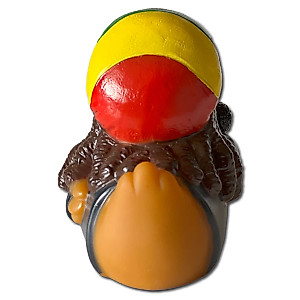 CelebriDucks - One Pond Rasta - Floating Rubber Ducks - Collectible Bath Toy Gift for Kids & Adults of All Ages