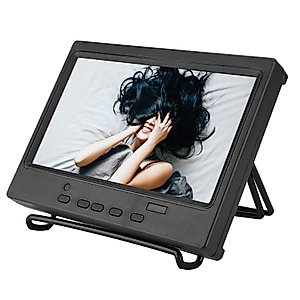 Monitor, 7 Inch Portable Monitor, 1024x600 Multifunction Display for , car Display, CCTV, +VGA + Input, Support Remote Control(US)