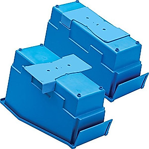 Really Good Stuff Non-Tip Book and Binder Holders, 5½” by 13½” by 7¾” (Set of 12, Black) Magazine, Folder Bins with Stabilizer Wings, Built-In Label Holder – Durable, Won’t Fall Over
