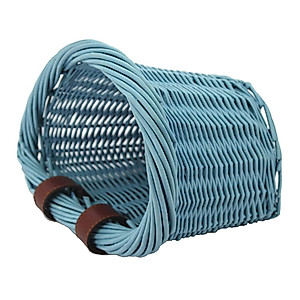 Bike Basket, Little Box Made by Willow for Bicycle, Arts and Cirafts Chldren's Bicycle Basket (Blue)