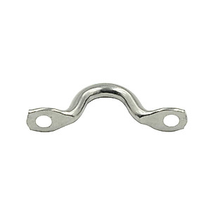 Hxchen 20Pcs M4 316 Stainless Steel Bimini Boat Top PAD Eye, Eye Straps, Tie Down, Kayak Deck Loops, Tie Down Anchor Point, footman's Loop for Kayak Canoe Rigging