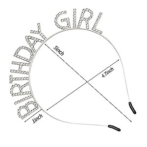 Birthday Headbands for Women Birthday Silver White Tiaras and Crowns for Women Girls Christmas Birthday Party Decorations Happy Birthday Princess Crown Rhinestone Happy Birthday Accessories Crown