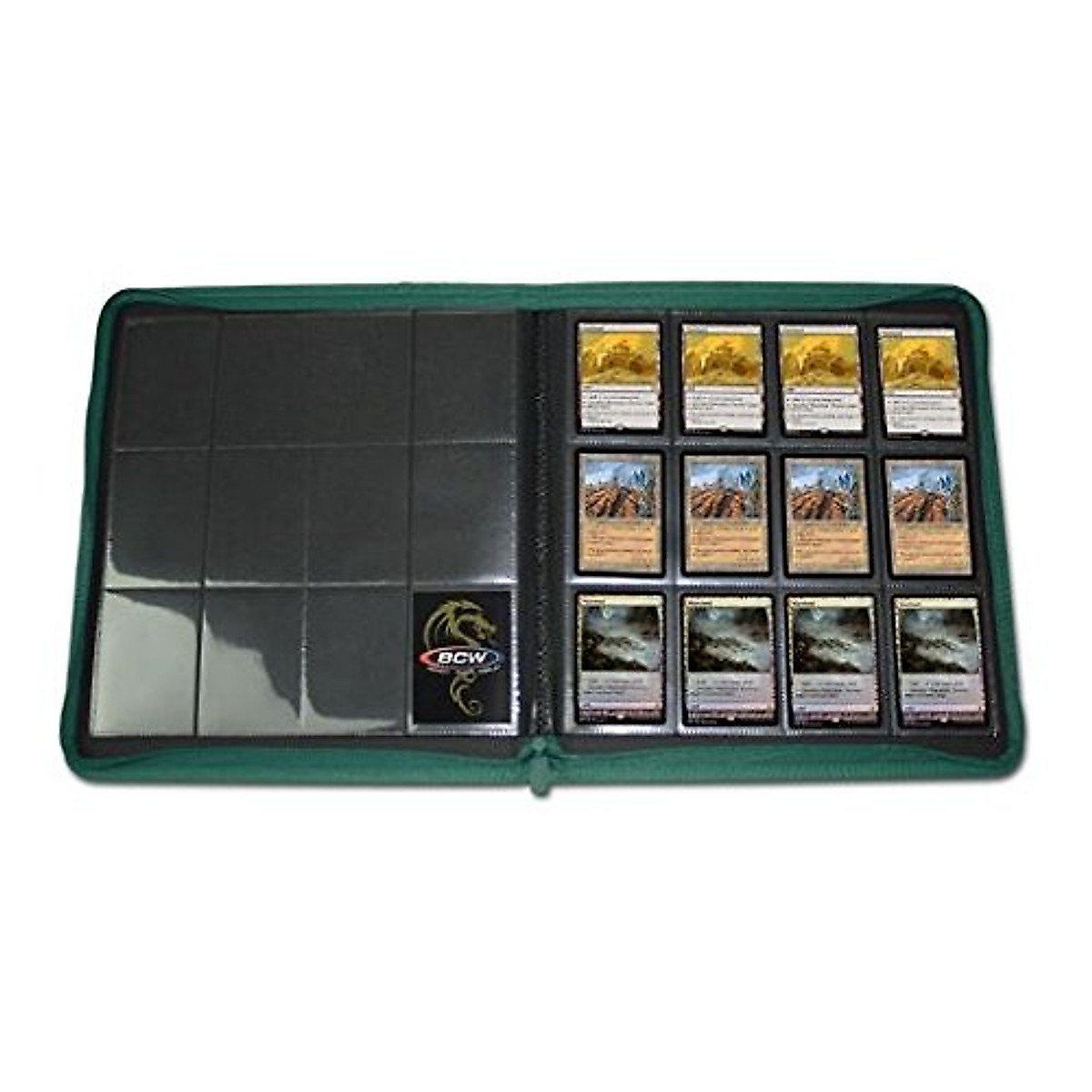 BCW Z-Folio LX Zipper Portfolio Teal 12 Pocket Playset Album