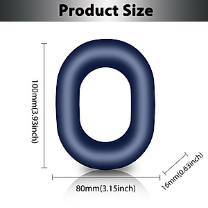 Adhiper Silicone Ear Pads Cover Protector for Sony WH-1000XM5 Headphone Cushions,Sweat-Proof and Washable Ear Cushions Cover for Sony WH-1000XM5(WH1000XM5) (Dark Blue)