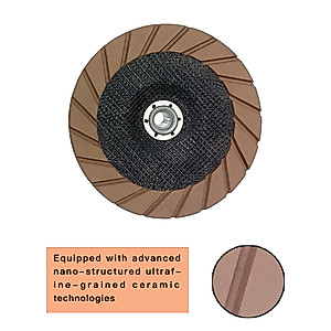 Concrete Grinding Cup Wheel 7" Ceramic Diamond Cup Wheel for Floor Grinding, Fits 5/8"-11 Arbor Angle Grinder, 200# Medium