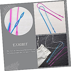 EXCEART 1 Set String Drawstring Sewing Tools Wire Guide DIY Knitting Tools Threader Auxiliary Threading Tool Thread Inserting Tool Set Belt Threader Embroidered Drawstring Thread