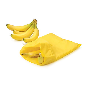 RSVP International Food Safe Nylon Banana Freshness Storage Bag, 11.5x13.75", Yellow