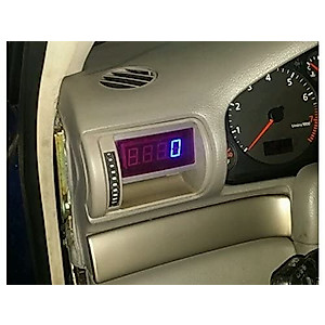 DTC EGT Sensors and Gauge (Red LED) for Exhaust Temperature Sensors with Weld Bund Combo Kit (Fahrenheit)