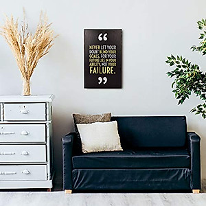 Quotes From Love Inspirational Wall Art - Decor for the Office, Living Room, Bathrooms, Dining Room , Classroom, and More - Inspirational canvas 12 X 16 - Motivational Wall Art - Ready to Hang Positive Quotes Wall Decor