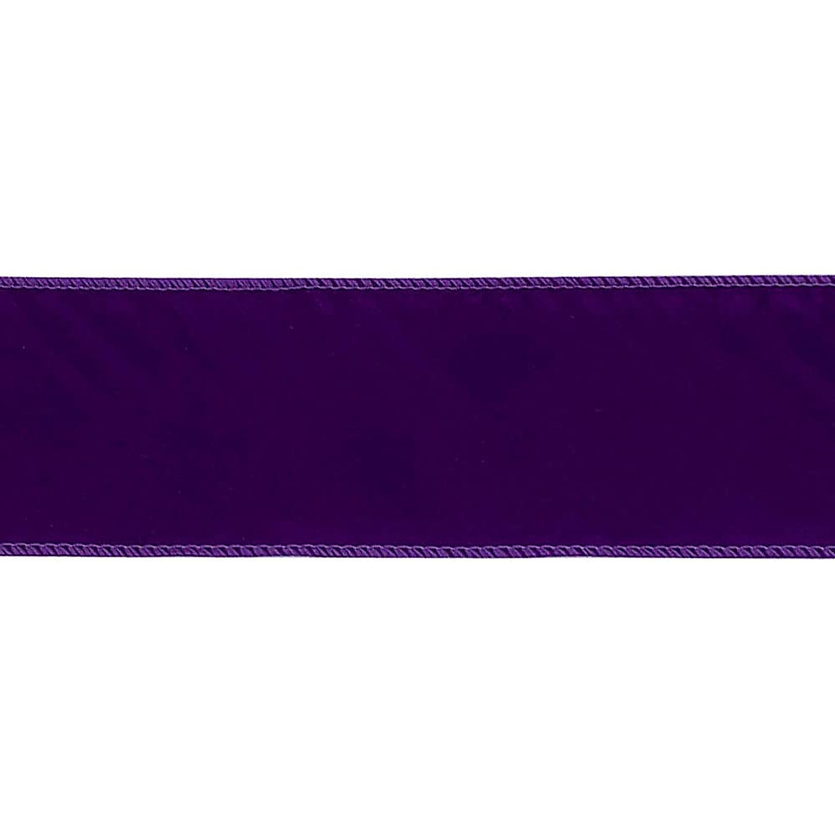 WR 63-5032 Holiday Velvet Wired Edge Ribbon 2.5" x 10 Yards for DIY Crafting, Gift Wrapping, Home Decor (Purple)